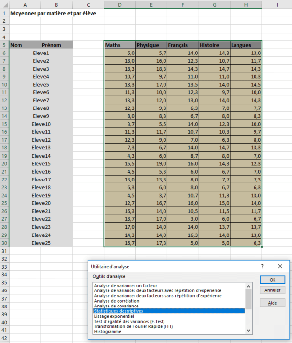 Traiter des données avec Microsoft Excel à l’aide de l’Utilitaire d ...